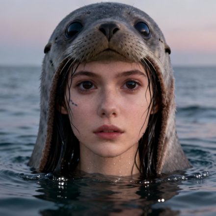 Selkie shape-shifting human seal