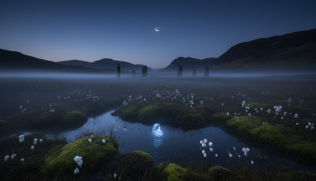 The Will o’ the Wisp is a mysterious light seen at night.